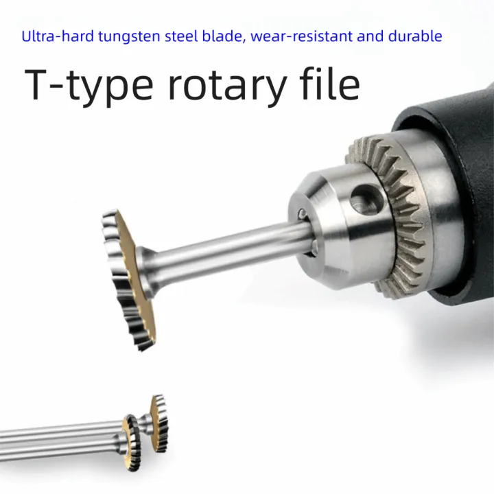 New Hard Alloy Carbide Rotary File Tungsten Steel T-Shaped Tungsten ...