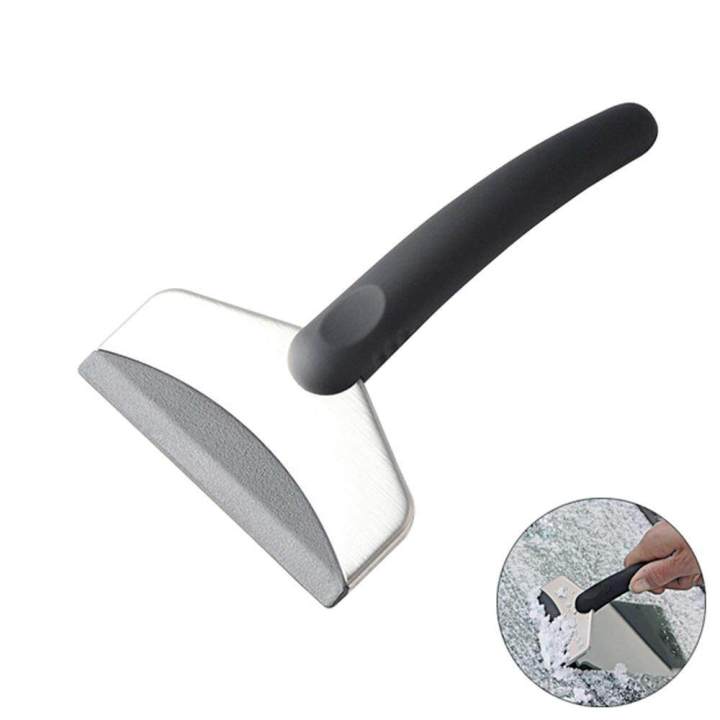 Handheld Snow ShovelAuto Car Ice Scraper ABS Stainless SteelMini Snow ...