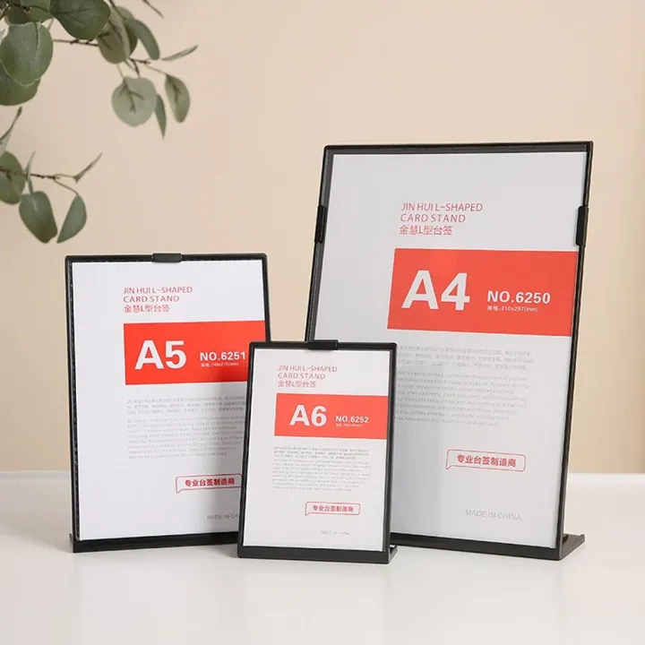 Ad Frames A4 a5 a6 Acrylic Sign Holders Plastic Anti Drop Menu Display ...