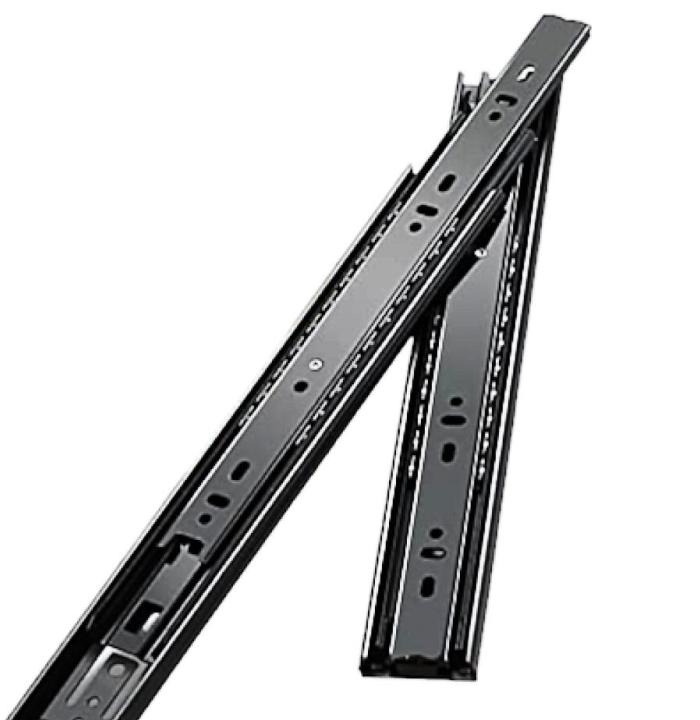 Wardrobe slide 1 pair cold rolled steel black 10 inch drawer sliding ...