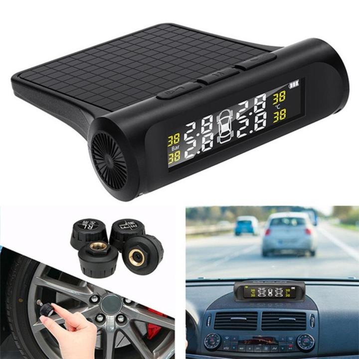 Rojey TPMS External Sensor Car Tire Pressure Monitoring System Air Pressure Gauge Meter Digital ...