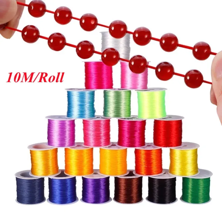 10M/Roll Strong Elastic Crystal Beading Cord Stretch Thread String ...