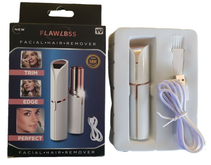 Rechargeable Gold Plated Facial Trimmer Frt Finishing Touch Flawlbss or ...