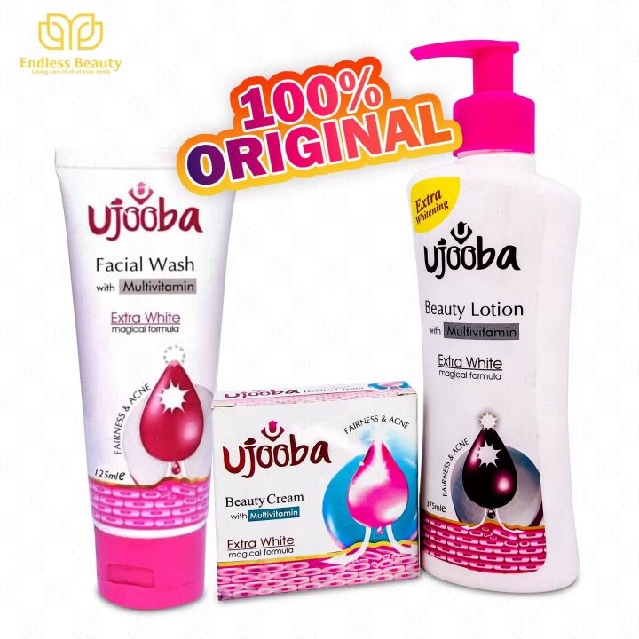Ujooba Beauty Cream & Ujooba Body lotion & Ujooba Face wash 3 in 1 ...