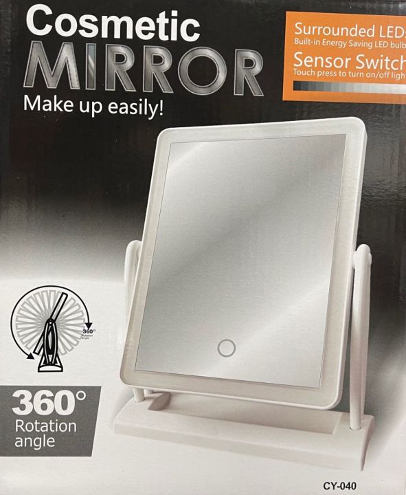 Tabletop Mirror, Vanity Mirror, Lighted, Touch Type, Brightness ...