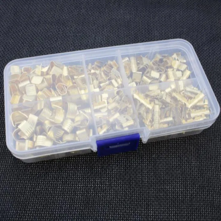 Sojhoop 550 Pcs U Shape Copper Ring Terminals Crimp Kit - Terminal ...