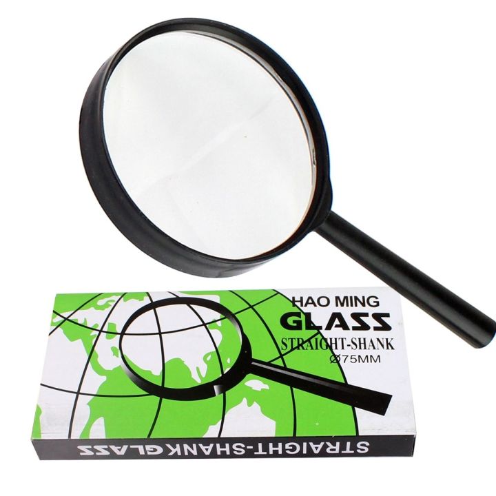 Portable Hand Magnifying Glass 60mm - Hand Magnifier Straight Shank ...