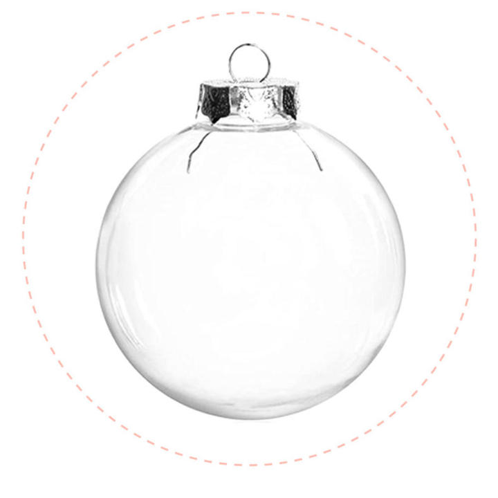 Transparent Ball Ornaments Plastic Christmas Decorations Transparent ...
