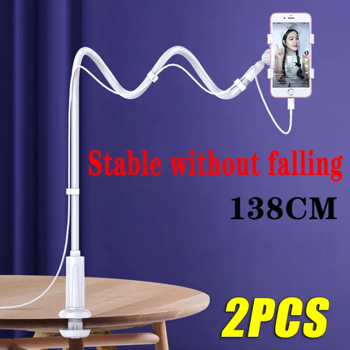138cm Cell Phone Holder with Handle Desktop Holder Bedside Extension ...