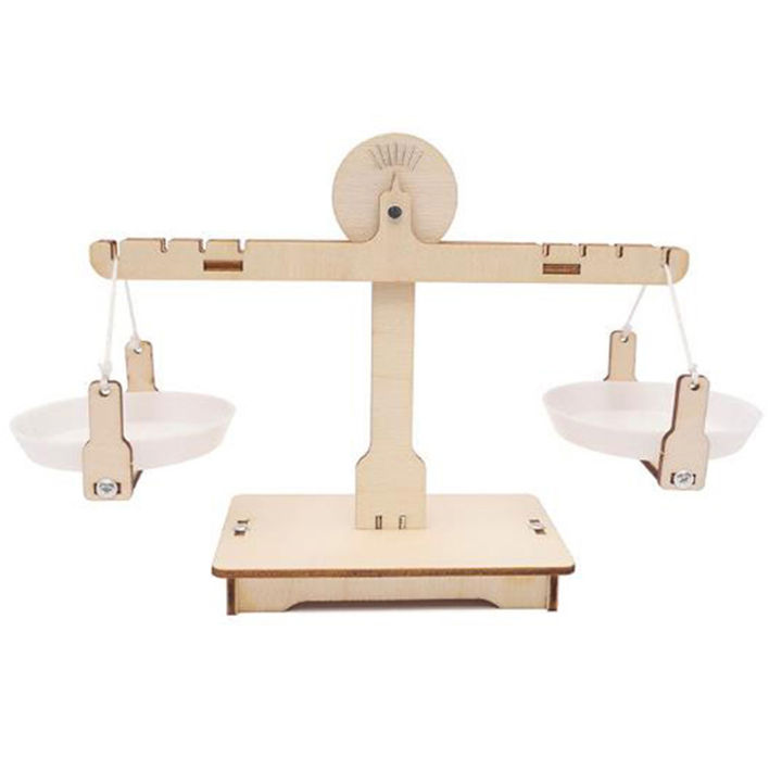 1set Diy Educational Wooden Balancing Scale Math Learning Game Board ...