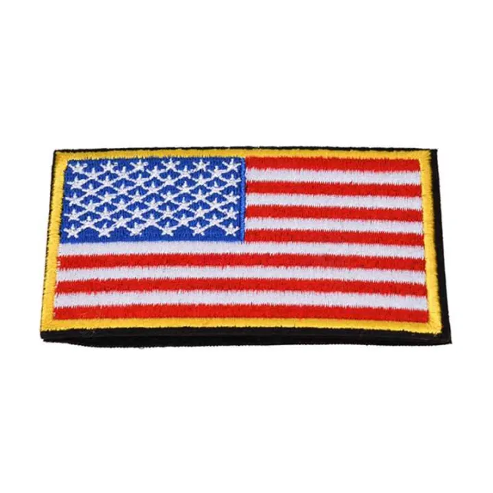 National Flag Embroidery 3D Badge Patch Armband BacksiPatches blue intl ...