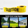 Caution Tape Bright Yellow Polythene High visibility Durable Easy to ...
