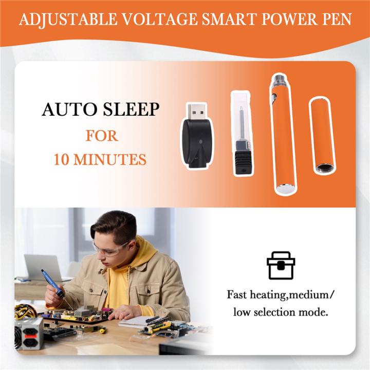 510 Thread Battery Cart Pen Adjustable Voltage Smart Pen USB Mini ...
