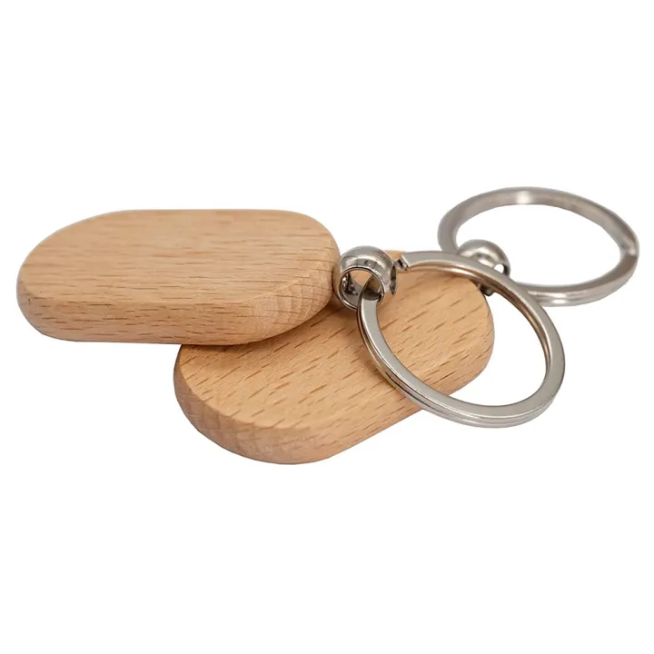 Blank Wooden Key Tag Key Diy Wood Keychains Key Wood Engraving Blanks ...