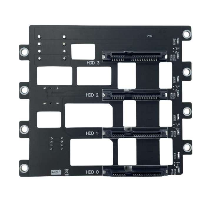SAS/ Hard Disk Backplane SFF8643 to 4-Bay Hard Drive Backplane for Nas ...