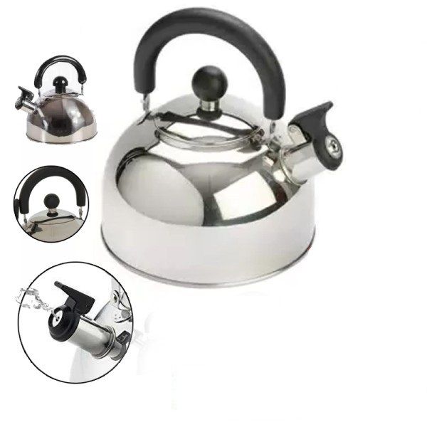 Whistling Kettle Stainless Steel 2.5 Liter / Stove Kettle 2.5 Ltr ...