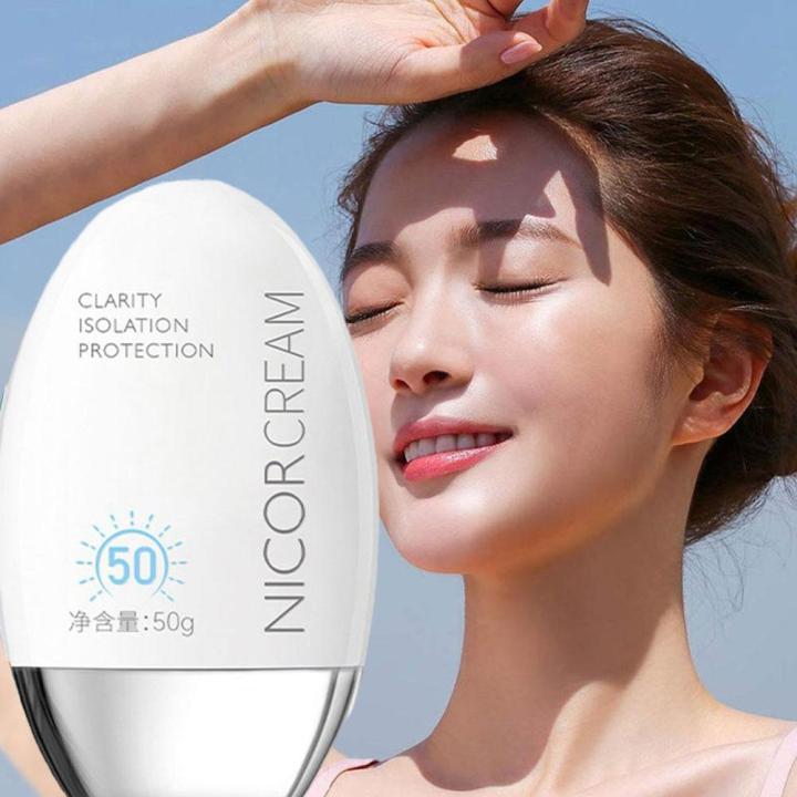 Body Sunscreen SPF 50 Light Thin Refreshing Sunscreen Protector Solar ...