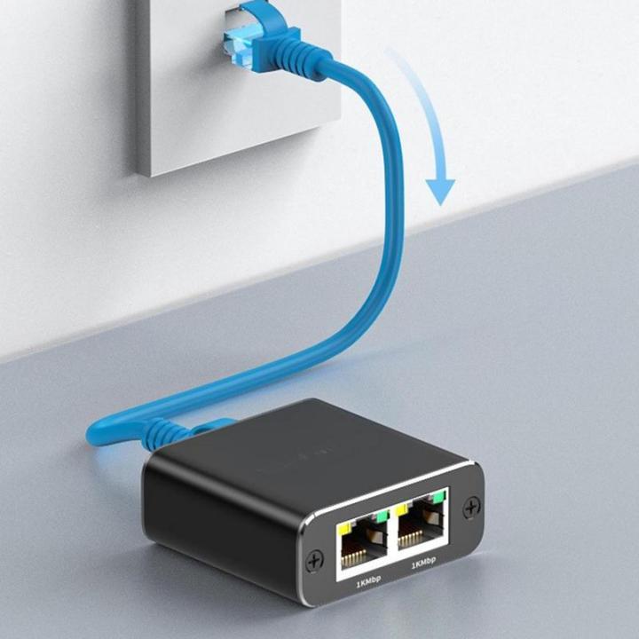 1 To 2 Gigabit Internet Switch 1000mbps Ethernet Splitter Gigabit ...