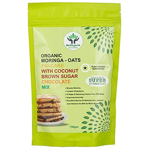 MelOrganik ORGANIC MORINGA OATS CHOCOLATE MIX PANCAKE, mix powder ...