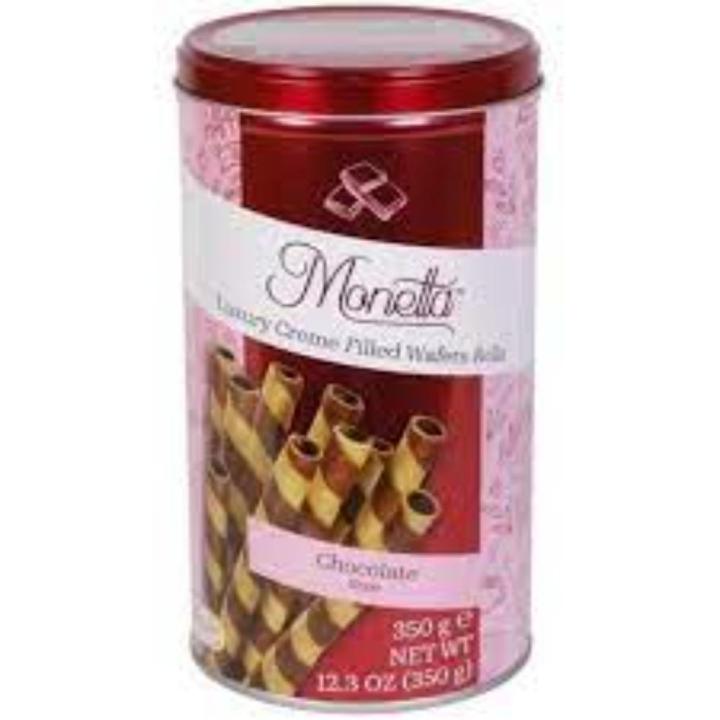 Monetta Luxury Creme Filled Wafers Rolls Chocolate Style 350g | Daraz.lk