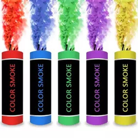 Colourful Flare Party Decoration Colour Smoke 5 Inch Color Smoke Bomb ...