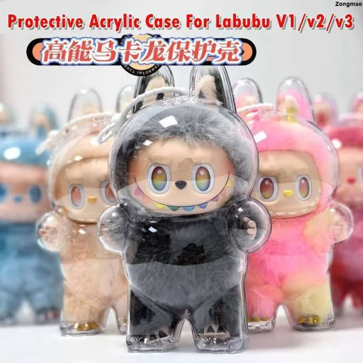 Zongmao2025 New Transparent Protective Acrylic Case for Labubu V1/v2/v3 ...