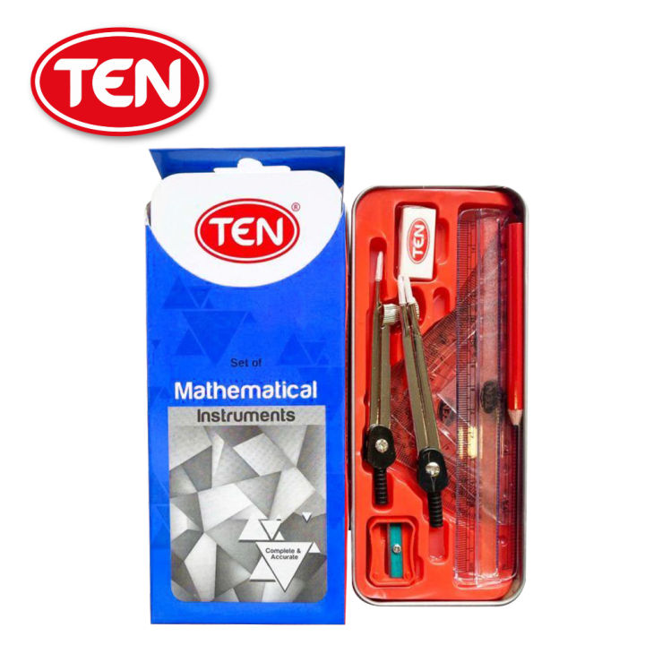 Ten Mathematical Instruments Set 9pcs | Daraz.lk