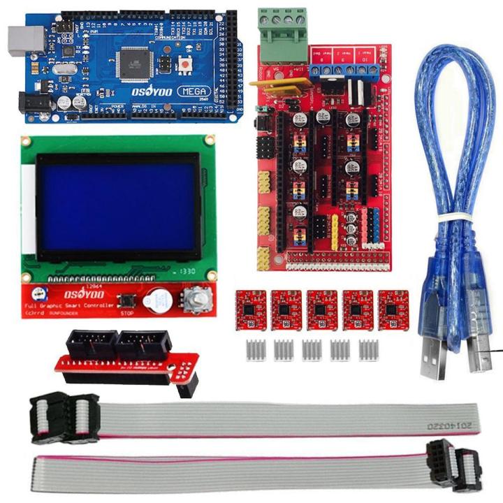 3D Printer Kit RAMPS 1.4 Controller + Mega 2560 + 5pcs Stepper Motor ...
