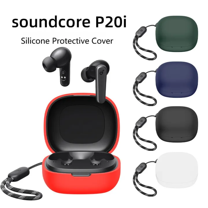 Earbuds Cases for Anker Soundcore P20i, Liquid Silicone Earphone Cover ...