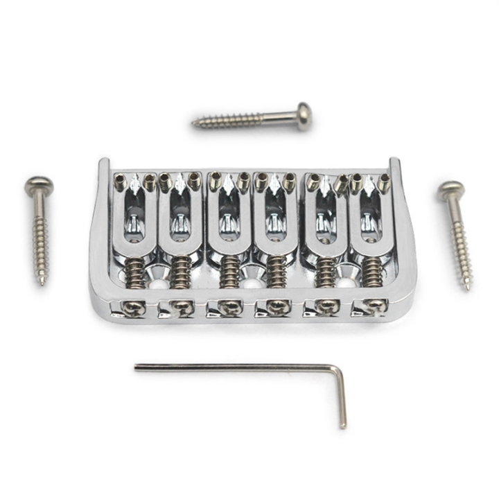 6-String Guitar Fixed Bridge 72.8 Fixed Bridge Body Fittings Alloy ...