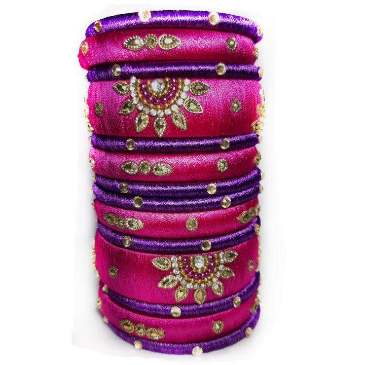 Silk Thread Bangles | Daraz.lk
