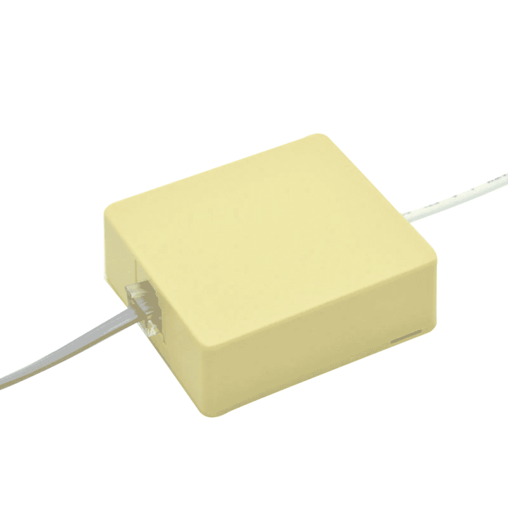 Telephone Rosette Box Ivory Colour RJ11 8P8C for telephone extention ...