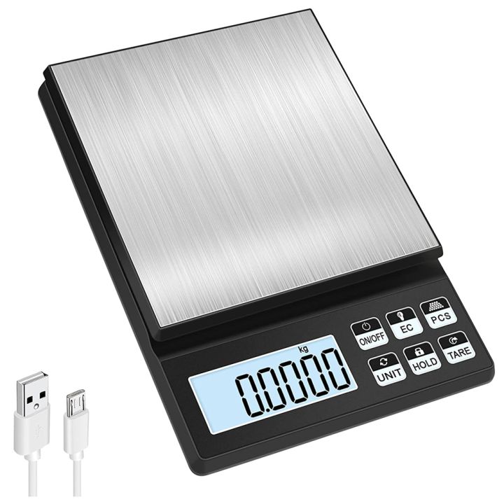 Digital Kitchen Scale,5Kg/0.01G Rechargeable Food Scale,with Display ...