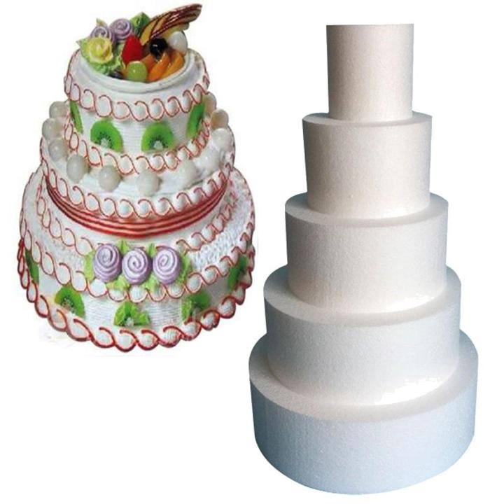10/12/14/16inch Foam Round Cake Dummy Mold DIY Modelling Wedding Party ...