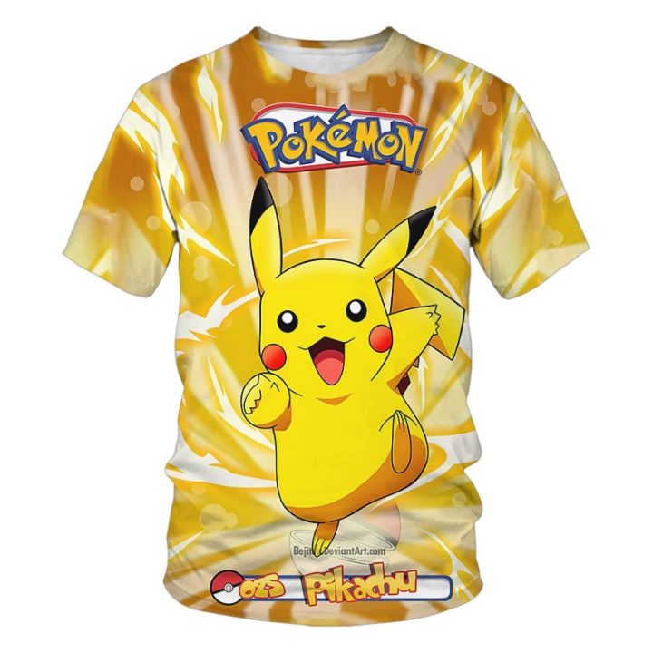 Baby Tops Tees Cartoon Pokemon Tshirt Kids Boys T Shirts Girls Clothes ...