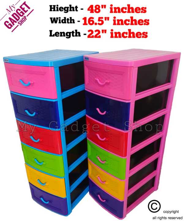 Damro daxer Plastic Drawer Baby Cupboard storage box heavy duty kids ...