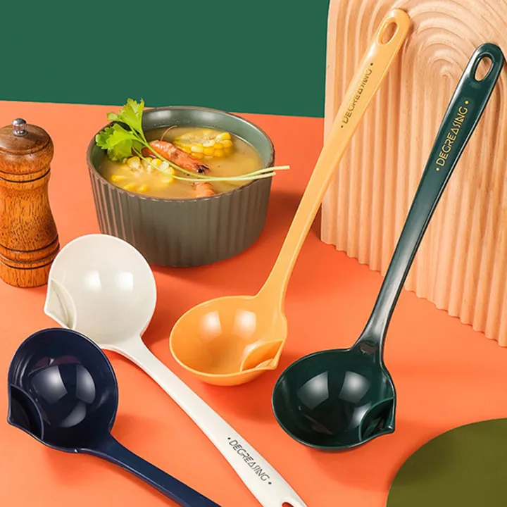 1/3Pcs Oil Separating Spoon Large Capacity Long Handle Oil Filter Spoon ...