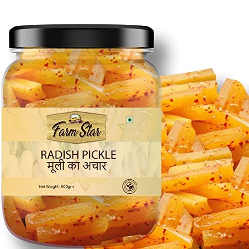 Farm Star Radish Pickle (500gm) - MOOLI KA ACHAR | 100% Fresh ...