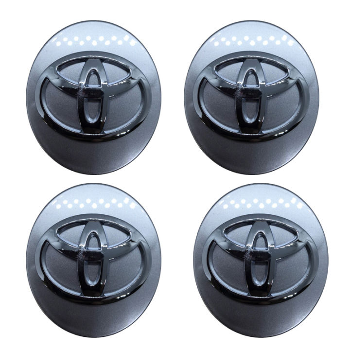 Silver Color 62mm Wheel Center Hub Caps Logo Badge Emblem Decal Rim ...