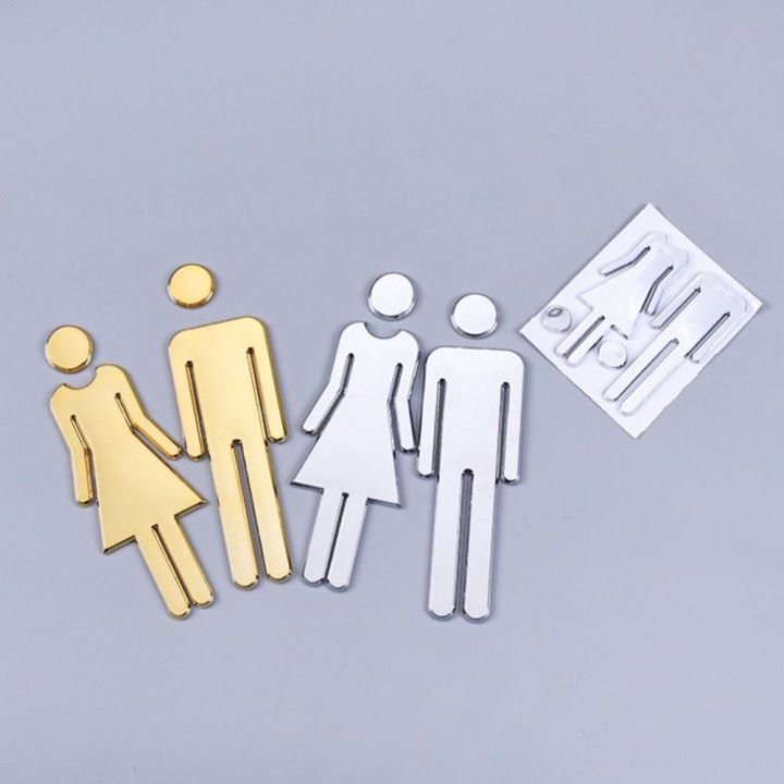 【original】 Removable Discriminate Wc Door Bathroom Sign Washroom Sign ...