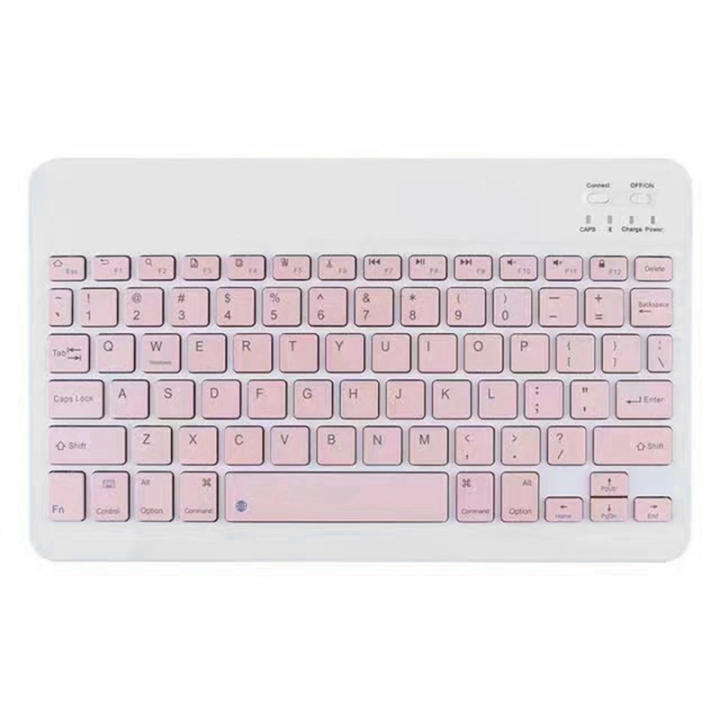 10 Inch Rechargeable Bluetooth Keyboard Ultra-Thin Portable Bluetooth ...