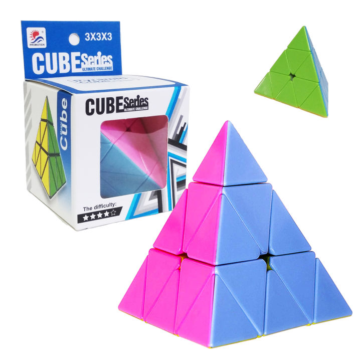 Pyramid Speed Cube Stickerless Triangle Cube 3x3 Rubiks Cube | Daraz.lk