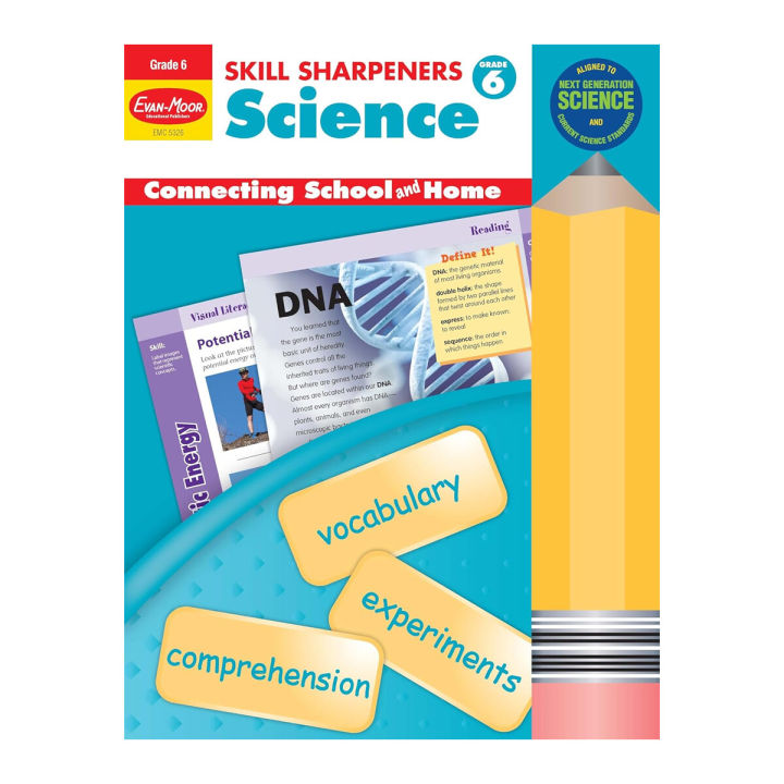 Evan-Moor Skill Sharpeners Science Workbook, Grade 6, Physical, Life ...