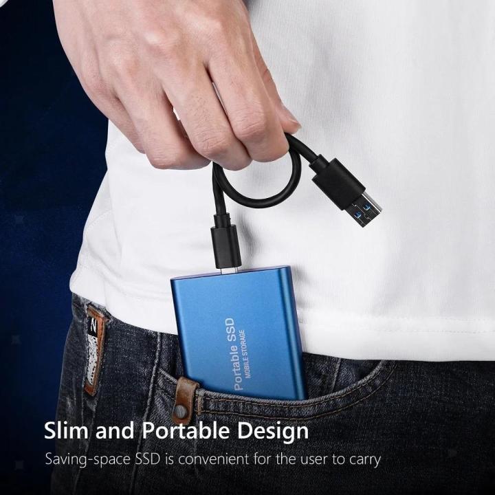 Portable SSD 1TB High-speed Mobile Solid State Drive 500GB External ...