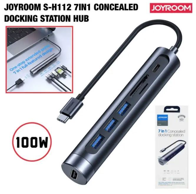Joyroom 7 In 1 Concealed Docking Station S-H112 | Daraz.lk