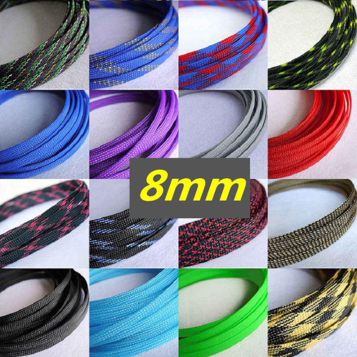 5meters 8mm Tight High Density Braided PET Expandable Sleeving Cable ...
