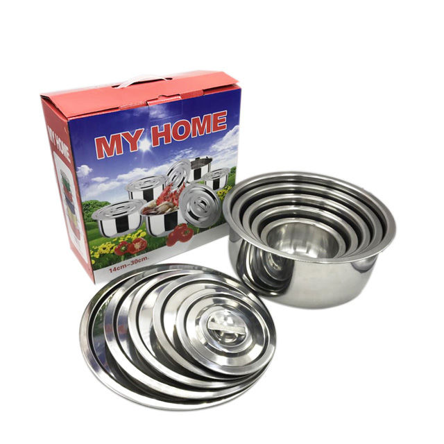 induction pot (Stainless Steel Induction Base Stock Pot Cookware Set 10 ...