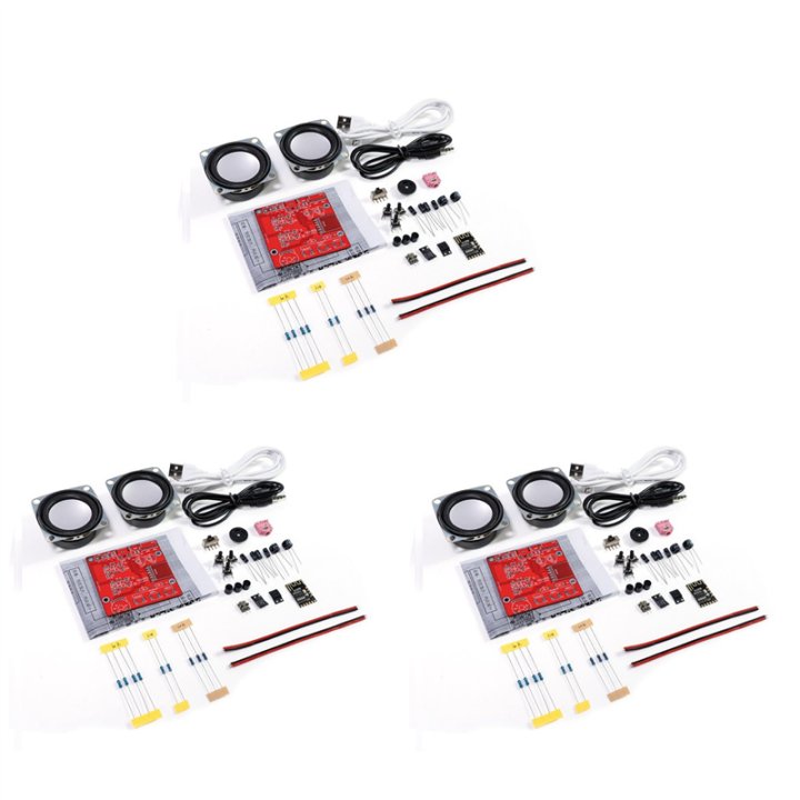 (GGBR) 3X DIY Bluetooth Speaker Kit USB Mini Home Stereo Sound ...