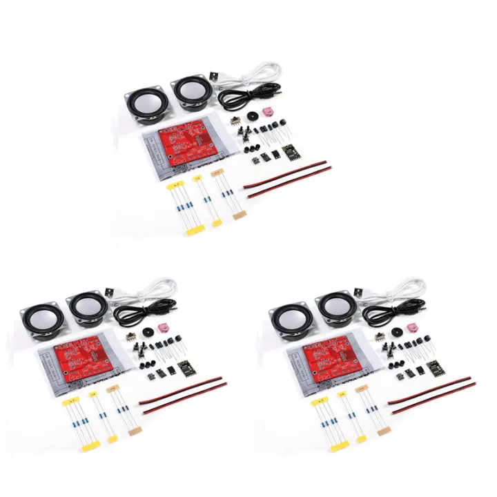 3X DIY Bluetooth Speaker Kit USB Mini Home Stereo Sound Amplifier DIY ...