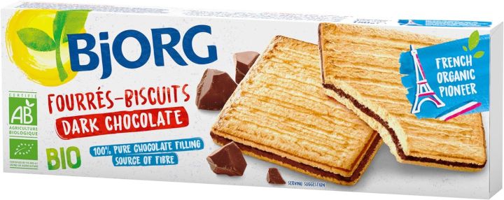 Bjorg Biscuits With Dark Chocolate Filling, 150g FROM INDIA (SAM ...